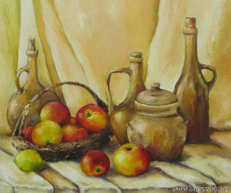 Martwa natura z jabłkami | Jadwiga Barteczko